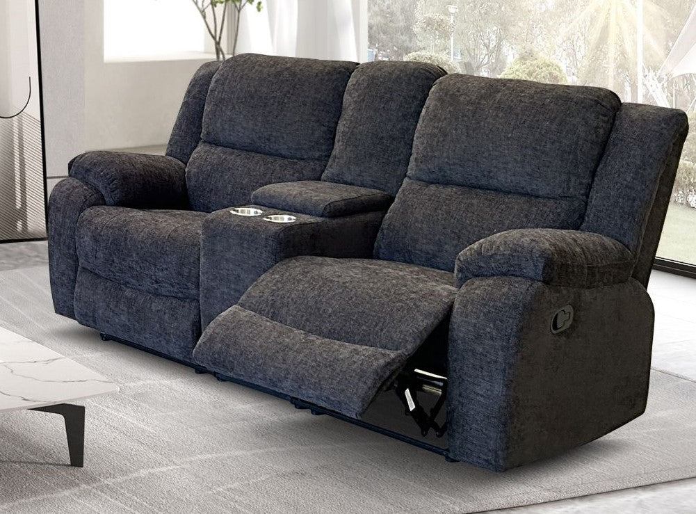 Malmo 2-Seater Fabric Recliner Sofa - Couch-Lifestyle Furniture